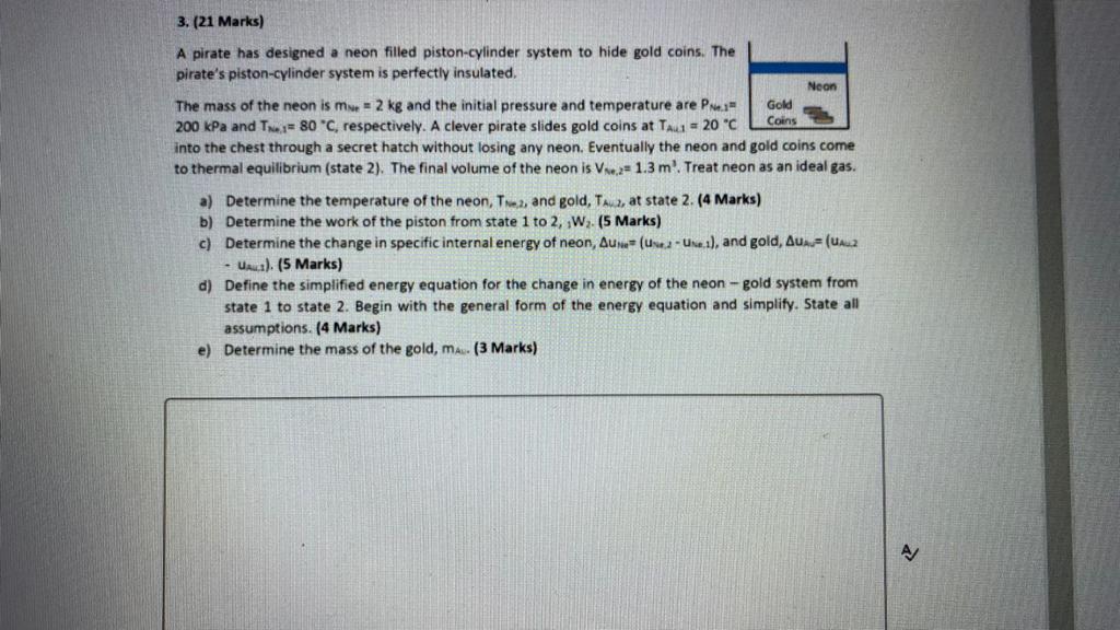 Solved 3. (21 Marks) A pirate has designed a neon filled | Chegg.com