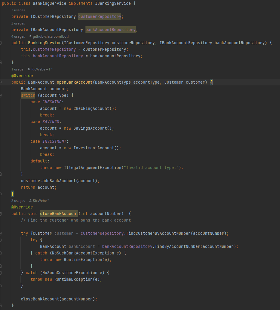 I need help with the Customer Repository, Banking | Chegg.com