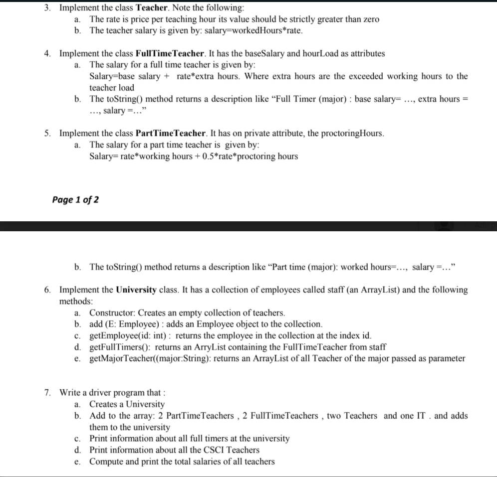 Solved CSCI 300 - Intermediate Programming With Objects | Chegg.com