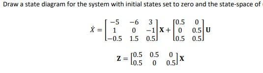 Solved Draw a state diagram for the system with initial | Chegg.com