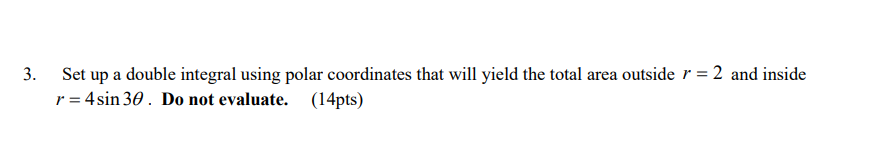 Solved Set up a double integral using polar coordinates that | Chegg.com