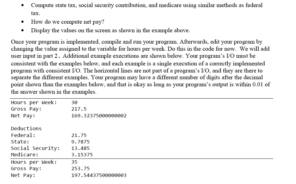 Solved Create a class called NetPay in a file, NetPay.java, | Chegg.com