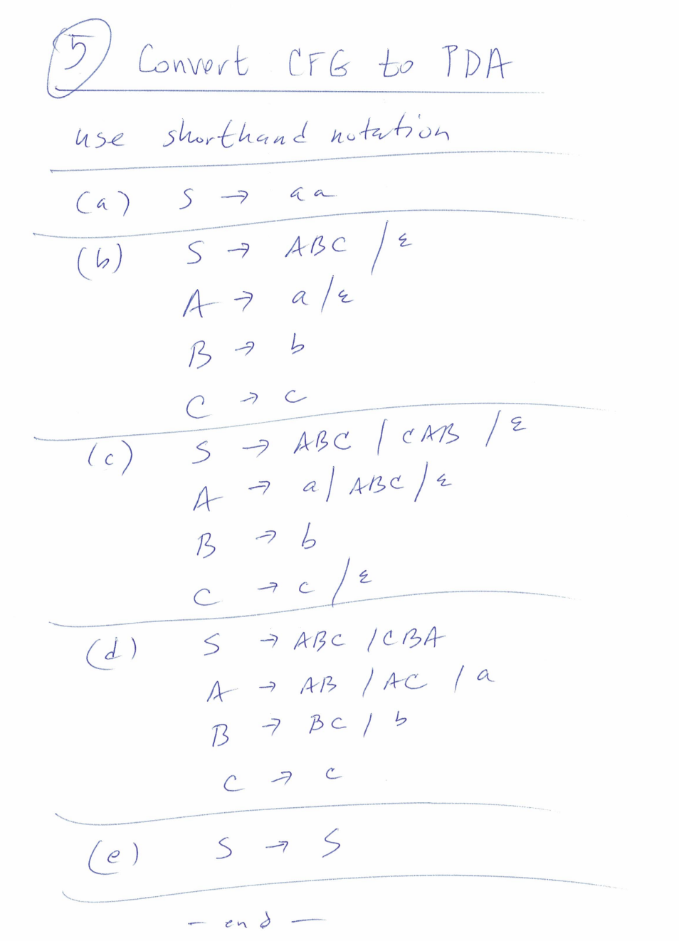 Solved Convert CFG to PDA use shorthand notation ca) S aa E | Chegg.com