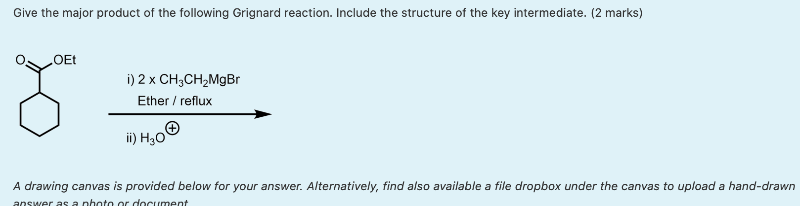 Solved Give the major product of the following Grignard | Chegg.com