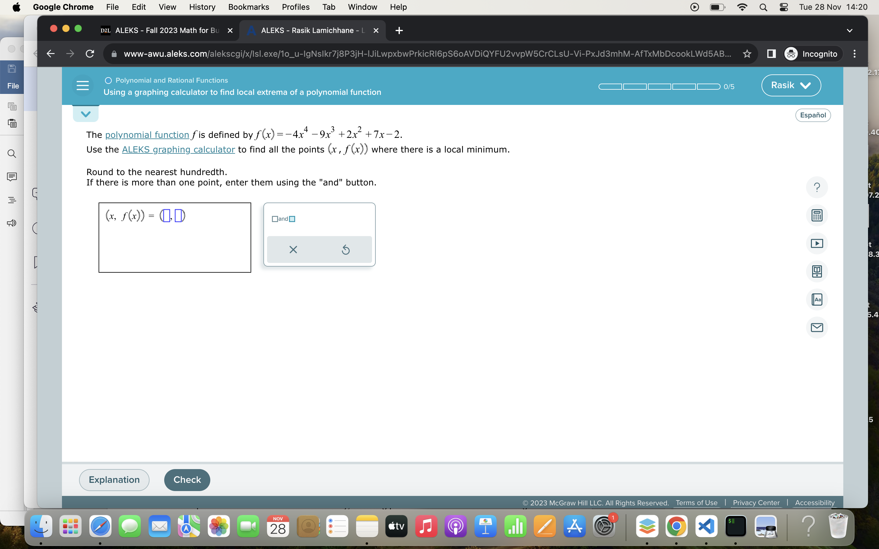 Solved The polynomial function f ﻿is defined by | Chegg.com