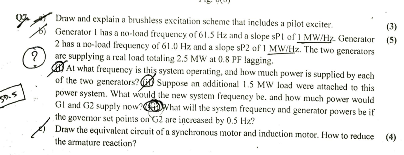 Solved Draw and explain a brushless excitation scheme that | Chegg.com