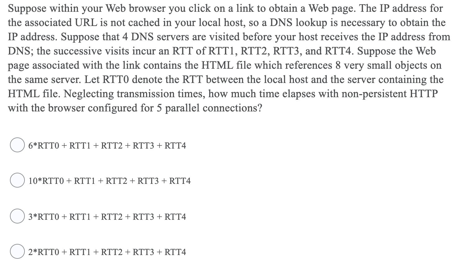 Solved Suppose within your web browser you click on a link | Chegg.com