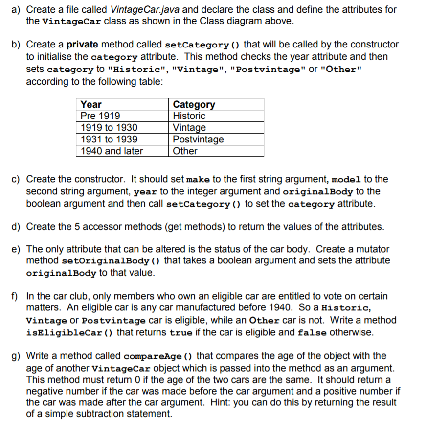 Solved h) Write a toString ) method that returns a string | Chegg.com