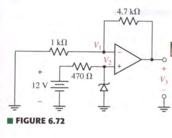 Solved The circuit in Fig. 6.72 uses a 1N750 diode, which is | Chegg.com