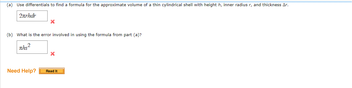 Solved (a) Use differentials to find a formula for the | Chegg.com