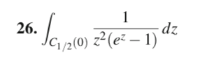 Solved ∫C1/2(0)z2(ez−1)1dz | Chegg.com