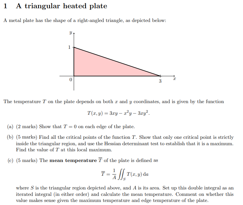 Solved A metal plate has the shape of a right-angled | Chegg.com