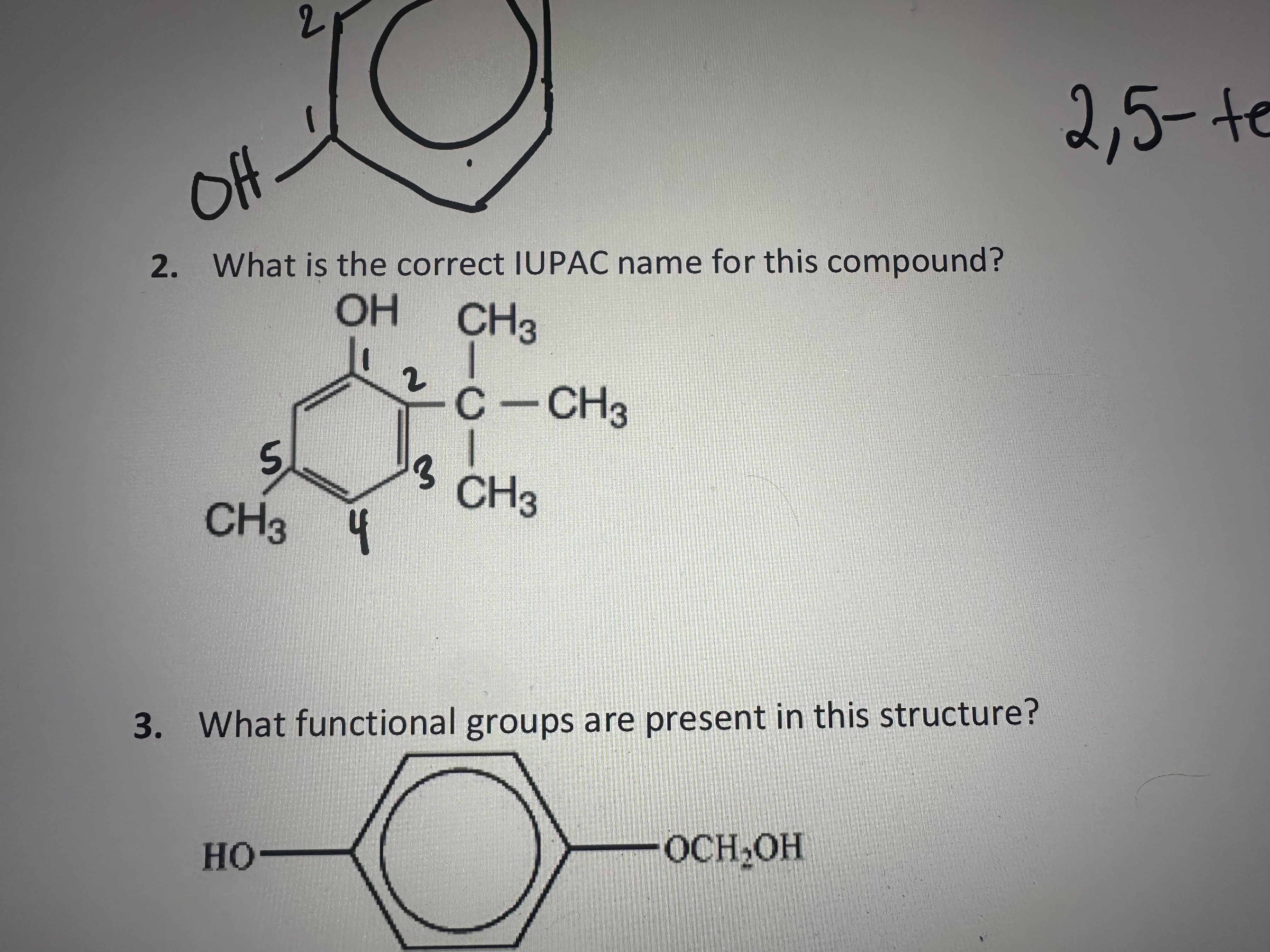 Solved What is the correct IUPAC name for this compound? | Chegg.com