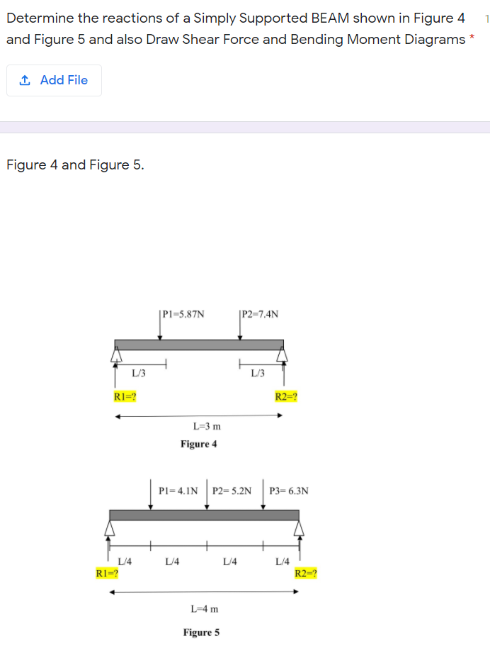 Solved 1 Determine the reactions of a Simply Supported BEAM | Chegg.com