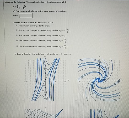 Solved Consider the following. (A computer algebra system is | Chegg.com