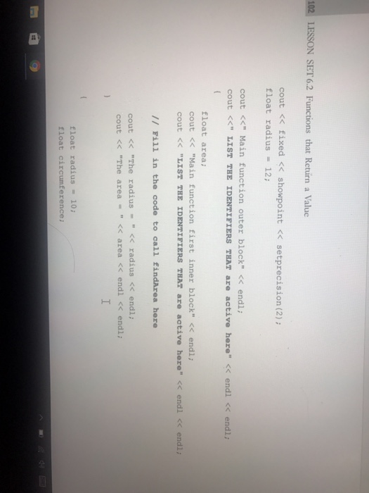 Solved Retrieve Program Scopecpp From The Lab 62 Folder 