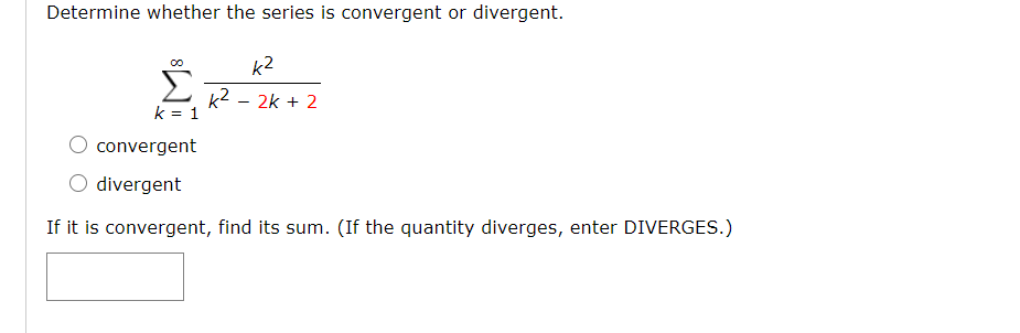 Solved Determine whether the series is convergent or | Chegg.com