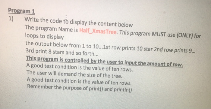 Solved Program 1 1) Write the code to display the content | Chegg.com