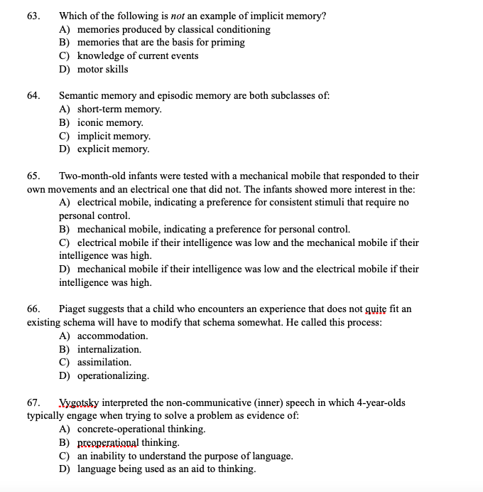 Solved Which Of The Following Is Not An Example Of Implicit Chegg