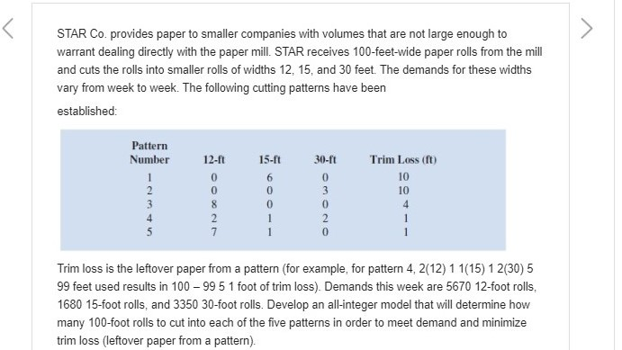 Solved STAR Co. provides paper to smaller companies with | Chegg.com