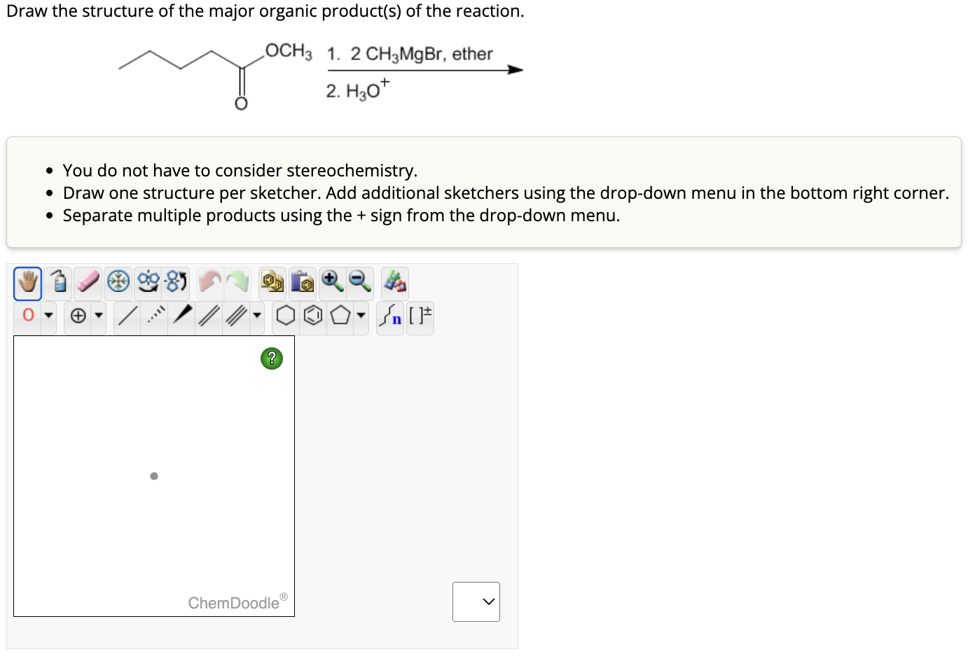 Solved Draw the structure of the major organic product(s) | Chegg.com
