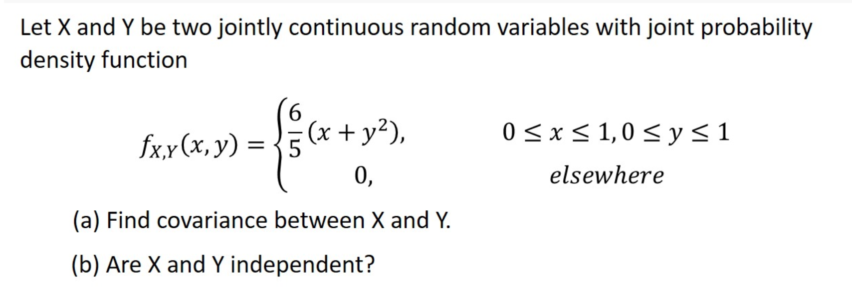 Solved Let X and Y be two jointly continuous random | Chegg.com