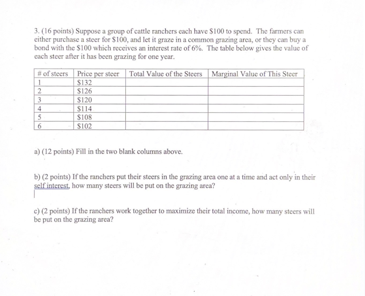 Solved 3. (16 points) Suppose a group of cattle ranchers | Chegg.com