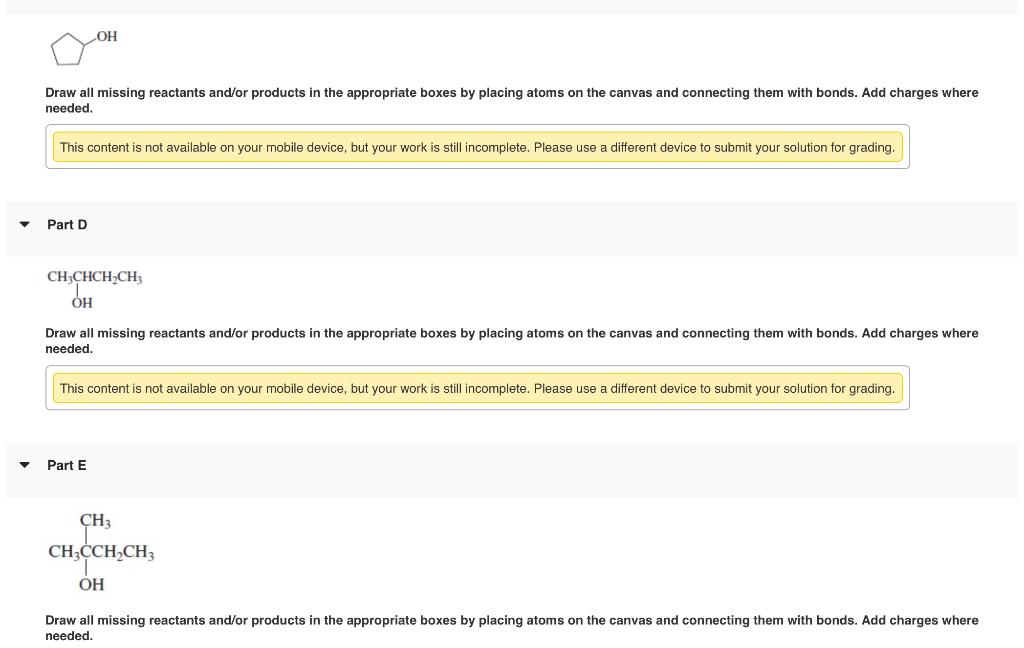 Draw all missing reactants and/or products in the | Chegg.com