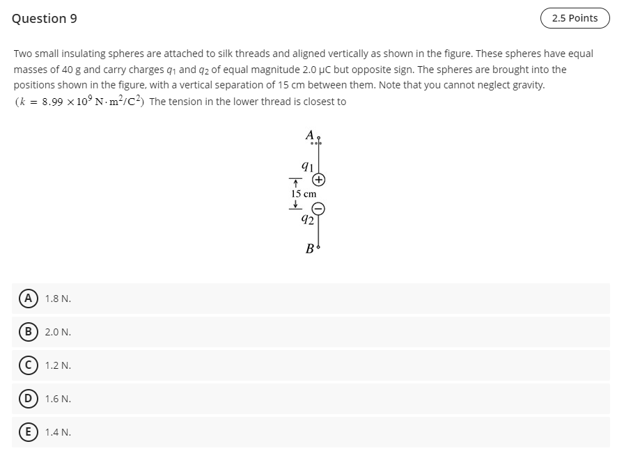 Solved Two small insulating spheres are attached to silk | Chegg.com