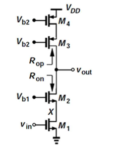 Solved Write the formula to find Ron and Rop in the circuit | Chegg.com