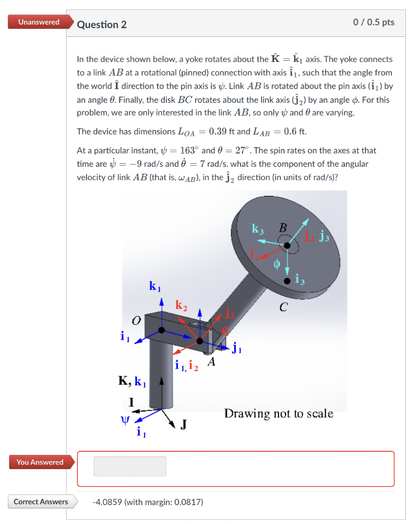 Solved Unanswered Question 2 0/0.5 pts In the device shown | Chegg.com