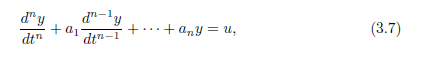 Solved dtndny+a1dtn−1dn−1y+⋯+any=u3.1 (Chain of integrators | Chegg.com
