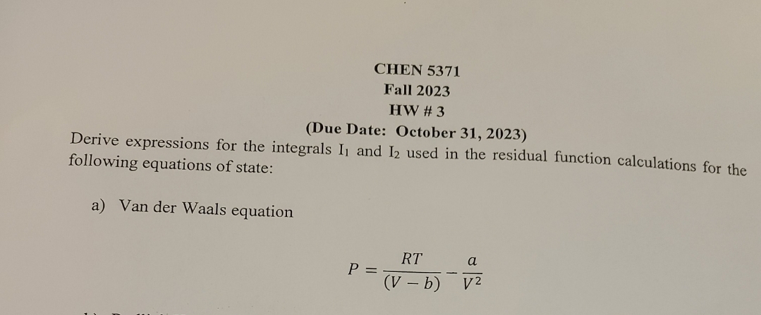 Solved (Due Date: October 31, 2023)Derive expressions for | Chegg.com