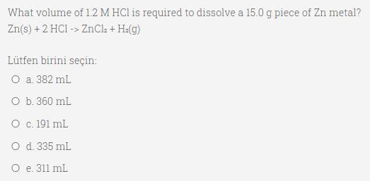 Solved What volume of 1.2 MHCl is required to dissolve a | Chegg.com