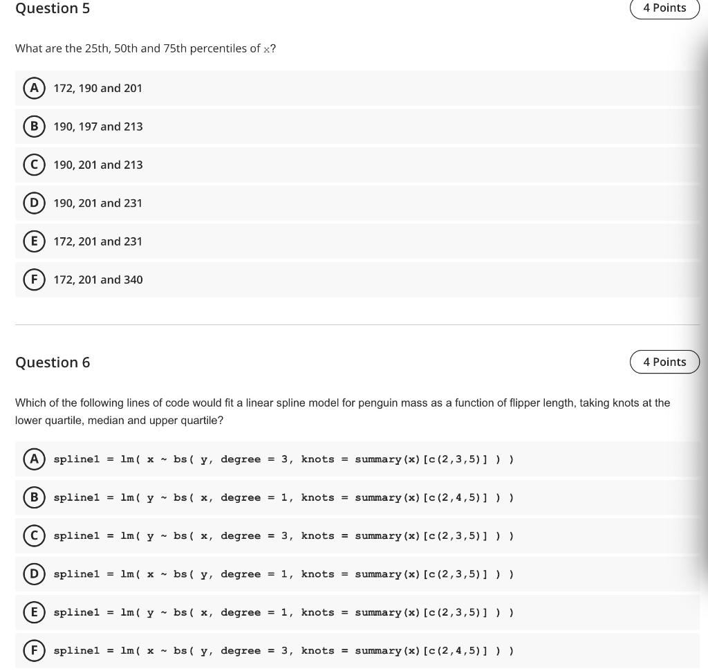 Solved Penguins For the purposes of Questions 5 to 9, we are | Chegg.com