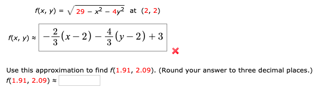 Solved Find the linear approximation of the function below | Chegg.com