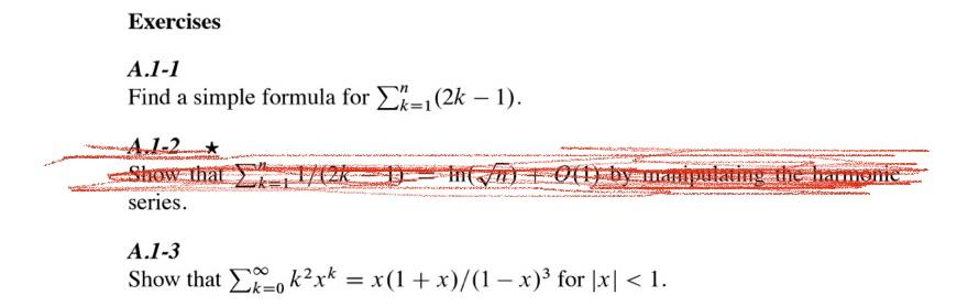 Solved need help with A.1-1, A.1-3 and the problem below, | Chegg.com