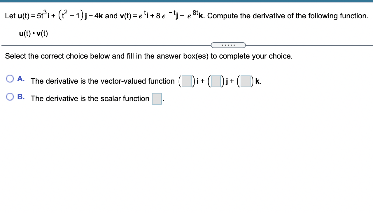 Solved Find the domain of the following vector-valued | Chegg.com