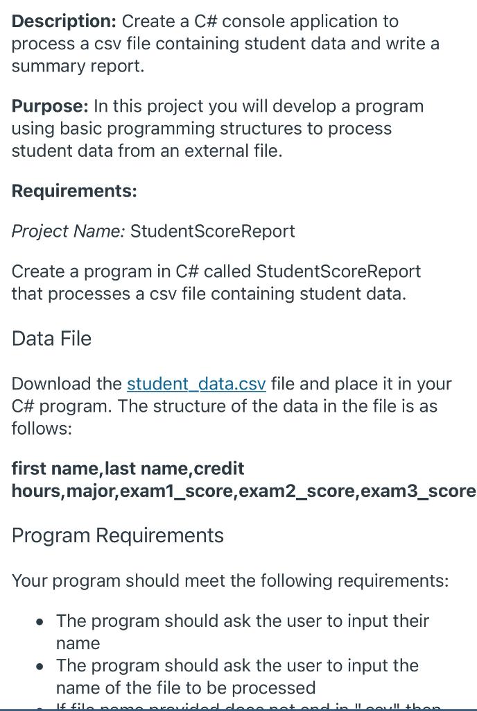 Solved Please write in C#, you will receive thumbs up if | Chegg.com