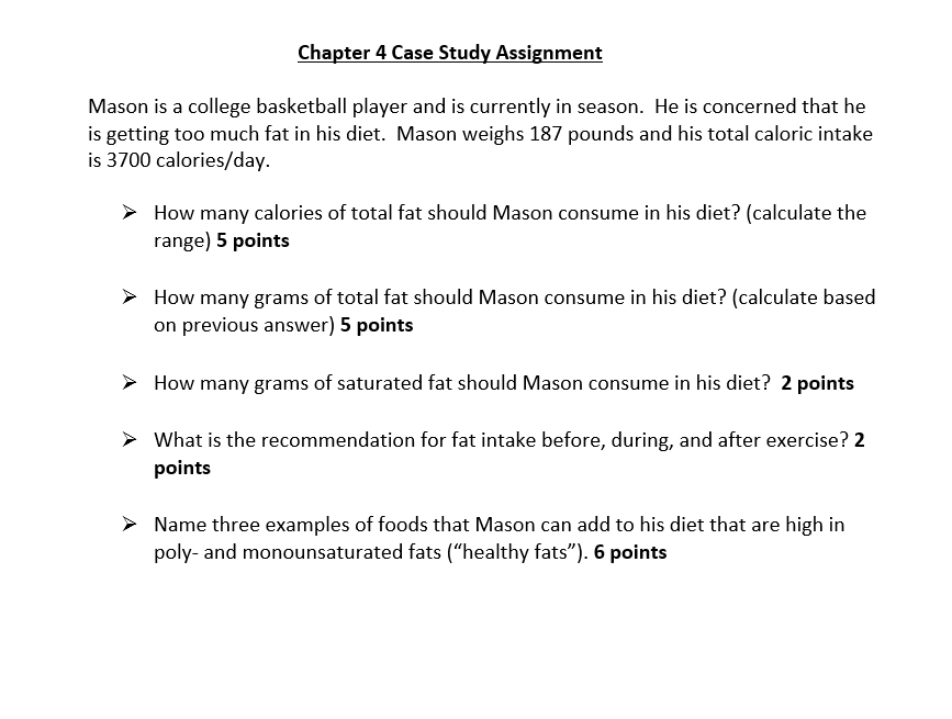 Solved Chapter 4 Case Study Assignment Mason is a college | Chegg.com