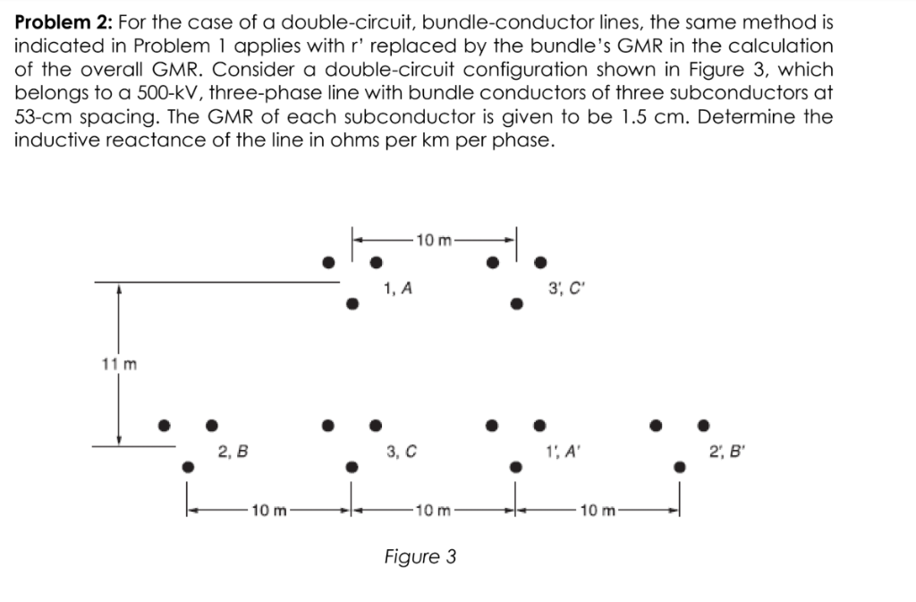 Problem 2: For the case of a double-circuit, | Chegg.com