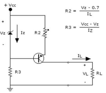 Solved Direct current source using PNP transistor and Zener | Chegg.com