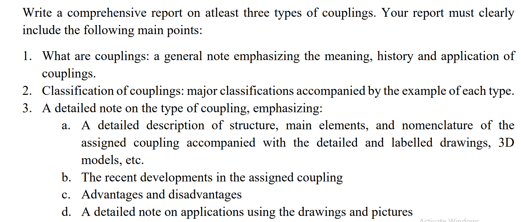 Solved Write a comprehensive report on atleast three types | Chegg.com