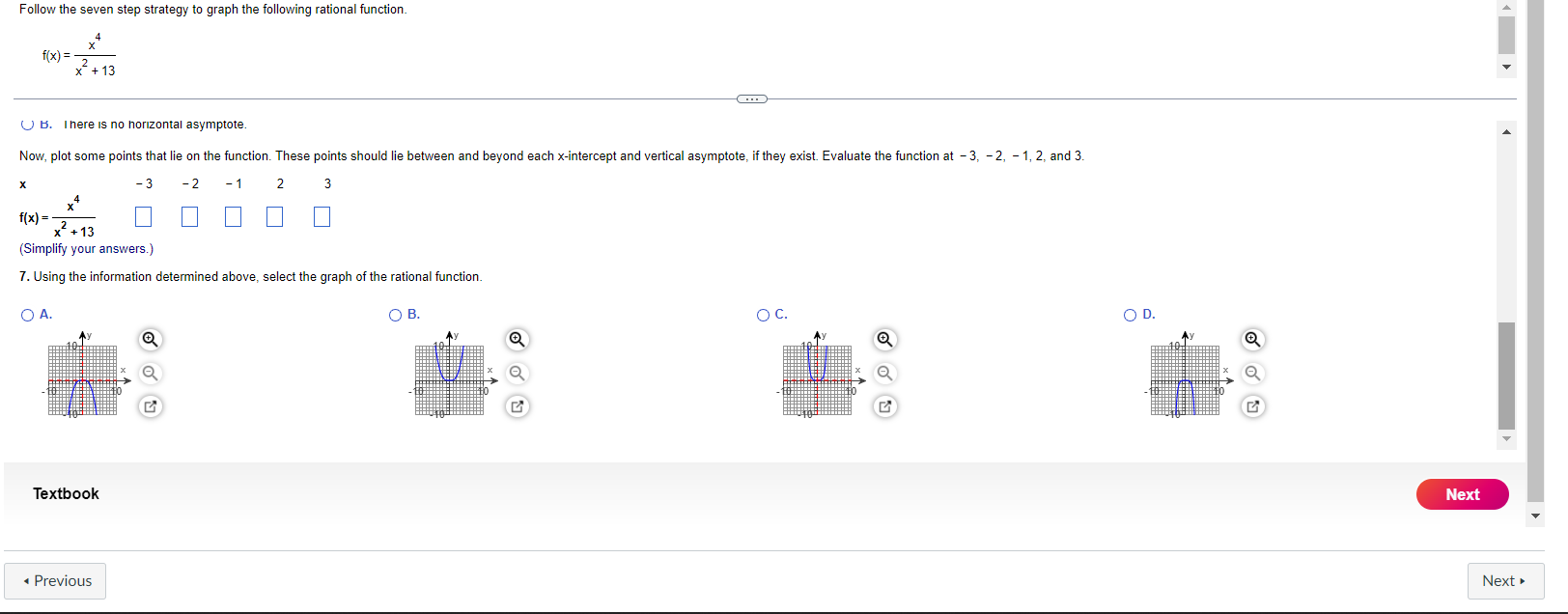 Solved Follow the seven step strategy to graph the following | Chegg.com