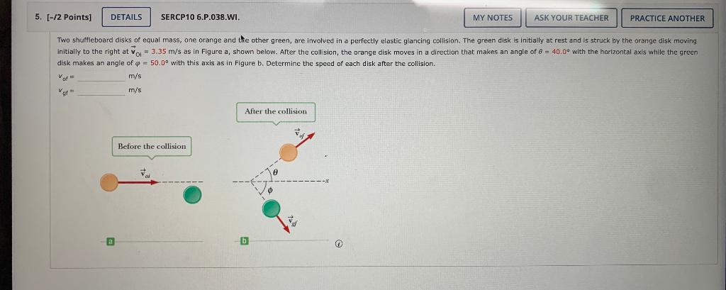 Solved 5 [ 12 Points Details Sercp10 6 P 038 Wi My Notes