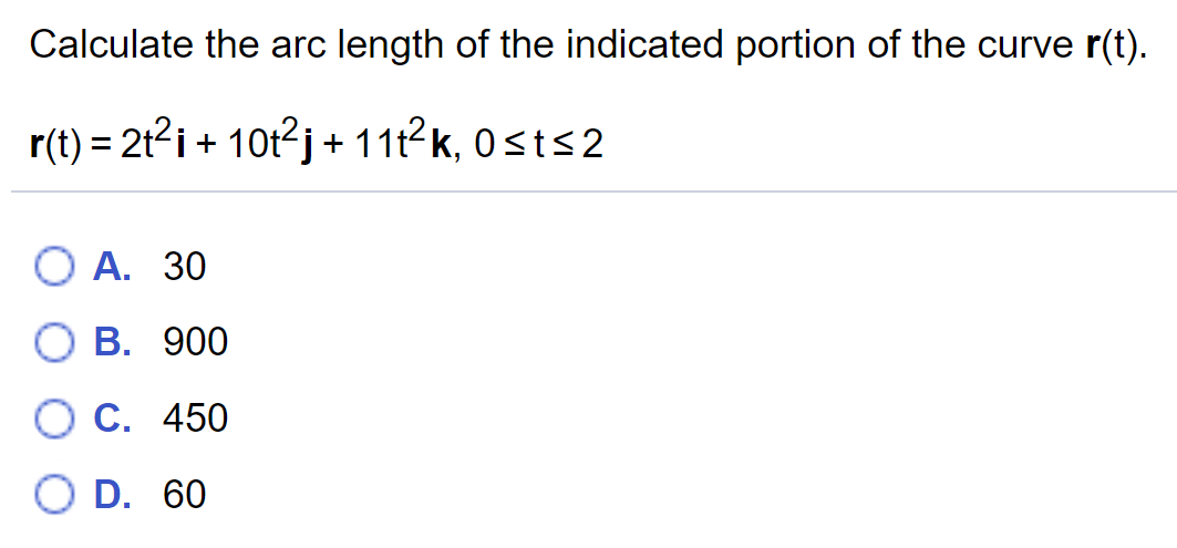 Solved Calculate the arc length of the indicated portion of | Chegg.com