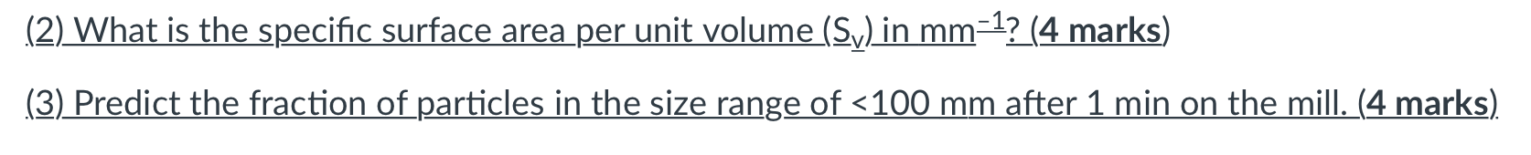 The size distribution of a glass sphere sample is | Chegg.com