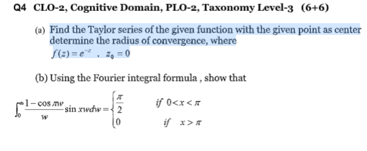 Solved Q4 CLO-2, Cognitive Domain, PLO-2, Taxonomy Level-3 | Chegg.com
