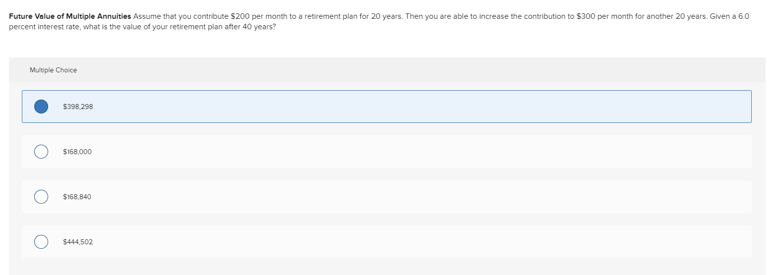 Solved Future Value of Multiple Annuities Assume that you | Chegg.com