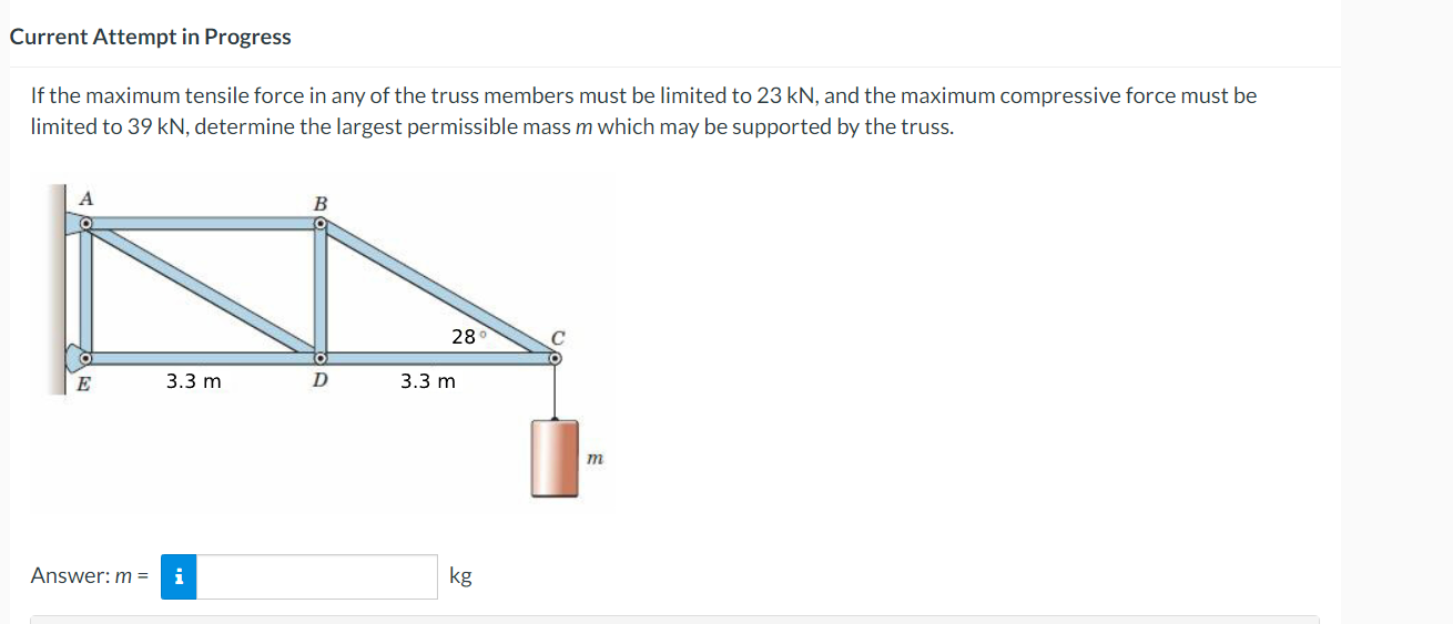 Solved Current Attempt in ProgressIf the maximum tensile | Chegg.com